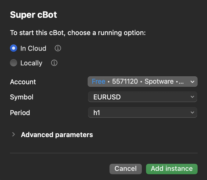 Create a cBot in Python - cTrader Algo