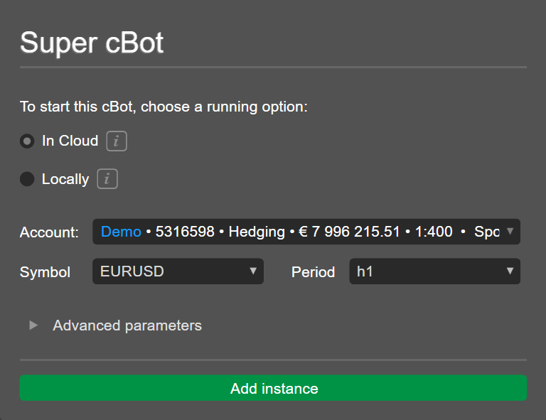 Create a cBot in Python - cTrader Algo