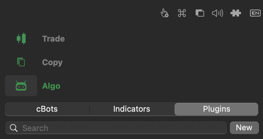 Create a plugin - cTrader Algo