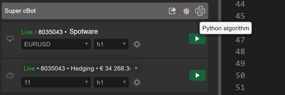 UI basics - cTrader Algo