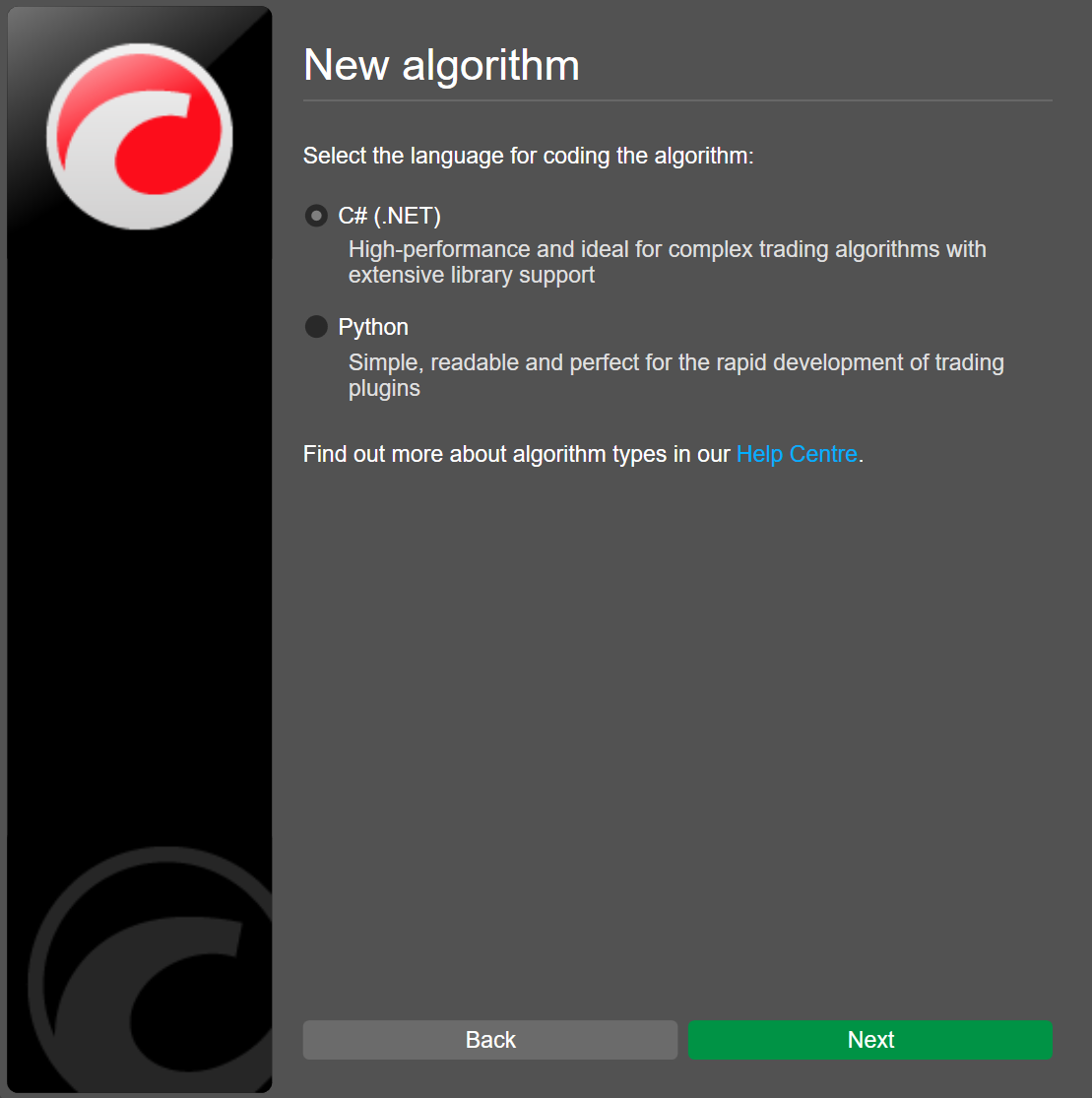 Create and run a cBot - cTrader Algo