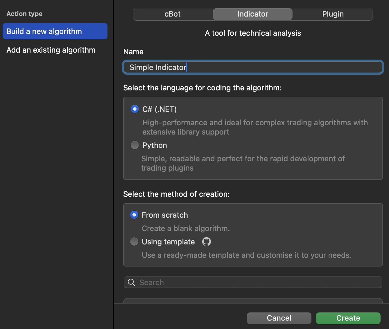 How to create technical indicators in cTrader - cTrader Algo
