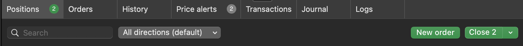 Orders - cTrader Mac