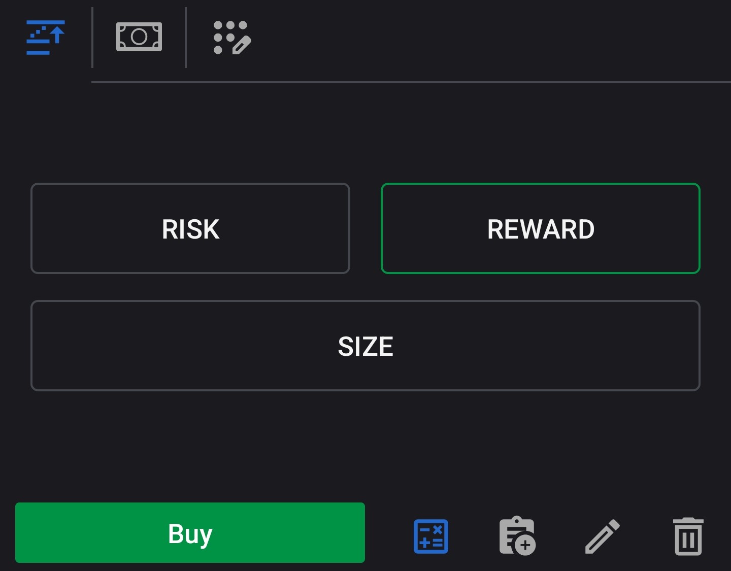 Risk-reward - cTrader Mobile (Android)