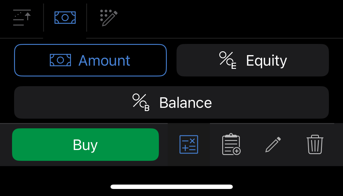 Riesgo-recompensa - cTrader Mobile (iOS)