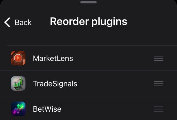 Gerir plugins WV - Plugins WebView
